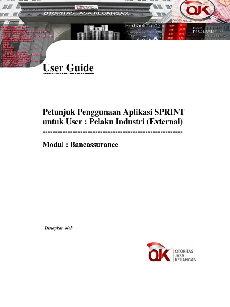 OJK-SPRINT 2016 - User Guide - Eksternal OJK | PDF