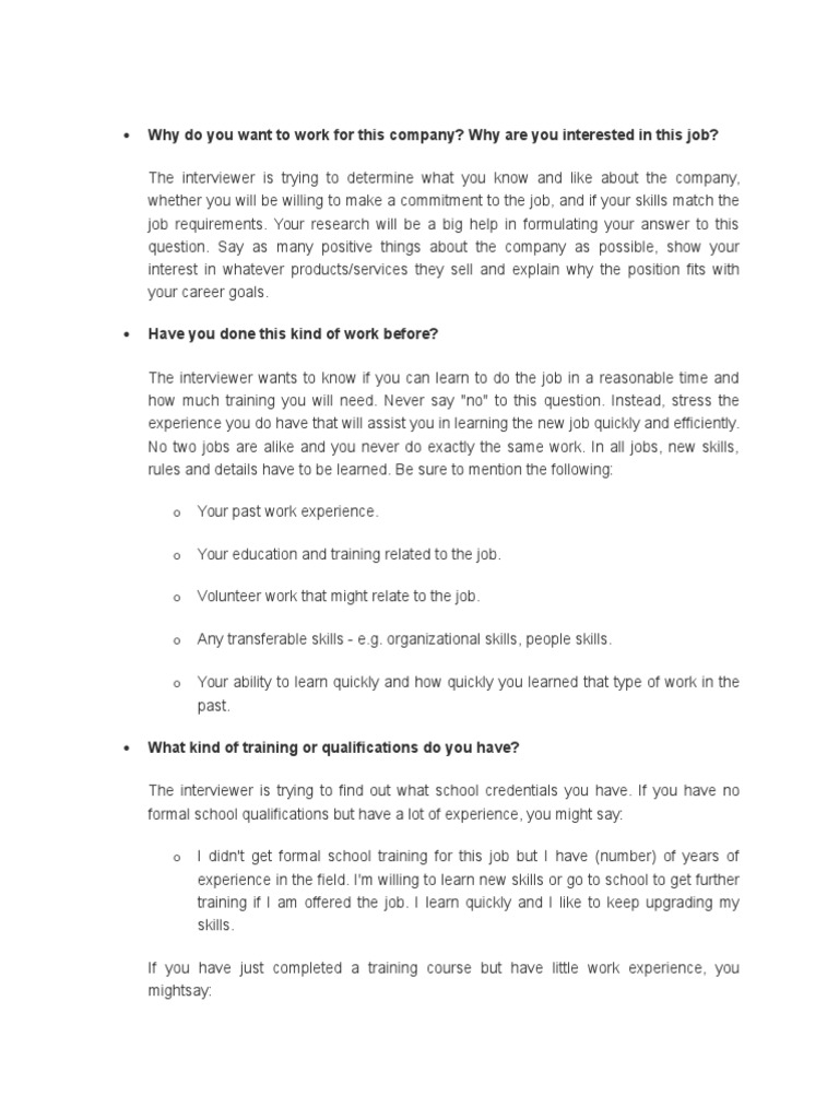 Sample Job Interviews | Students | Classroom | Free 30-day Trial | Scribd