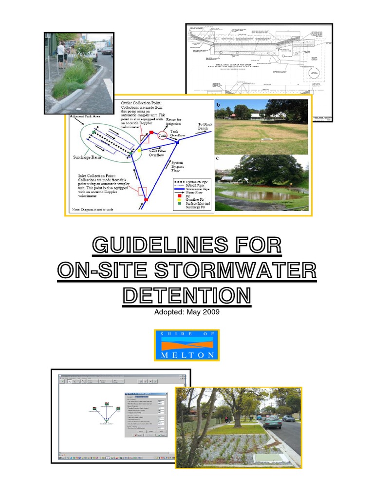 Melton On-Site Detention Guidelines | PDF | Stormwater | Surface Runoff