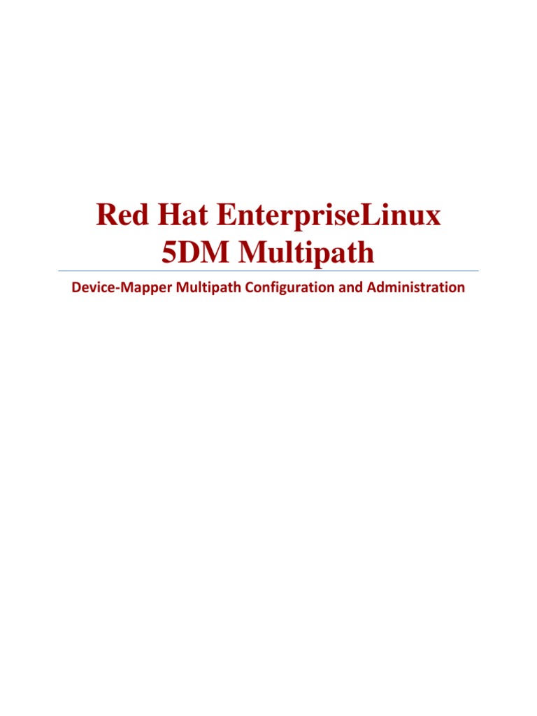Linux Multipath | PDF