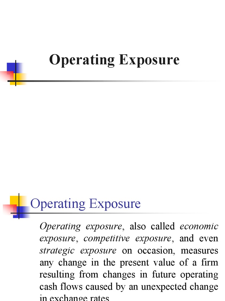 Operating Exposure | PDF | Swap (Finance) | Currency Swap
