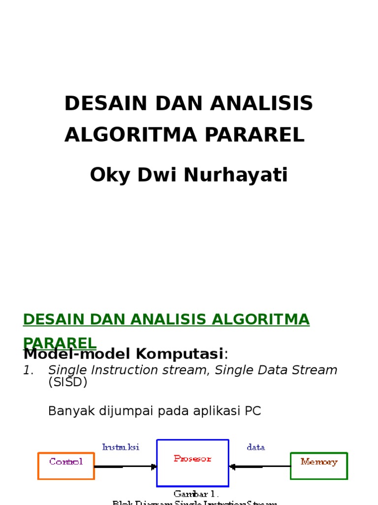 Desain Dan Analisis Algoritma Pararel | PDF