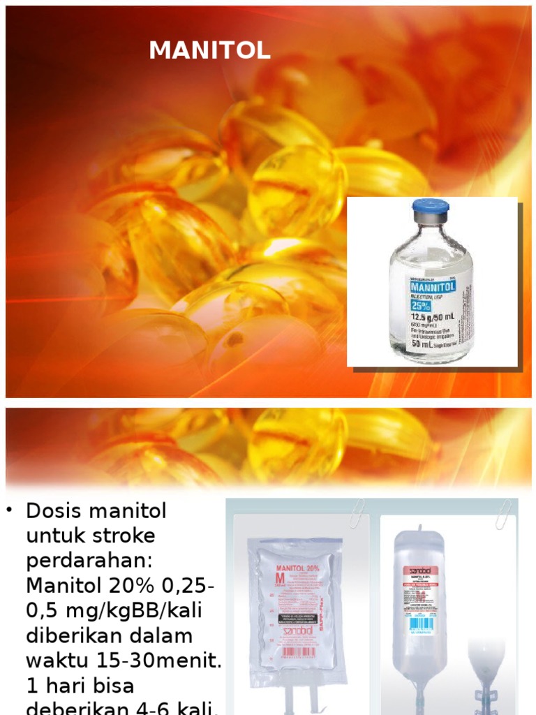Dosis dan Pemberian Manitol Infus | PDF | Kesehatan Holistik