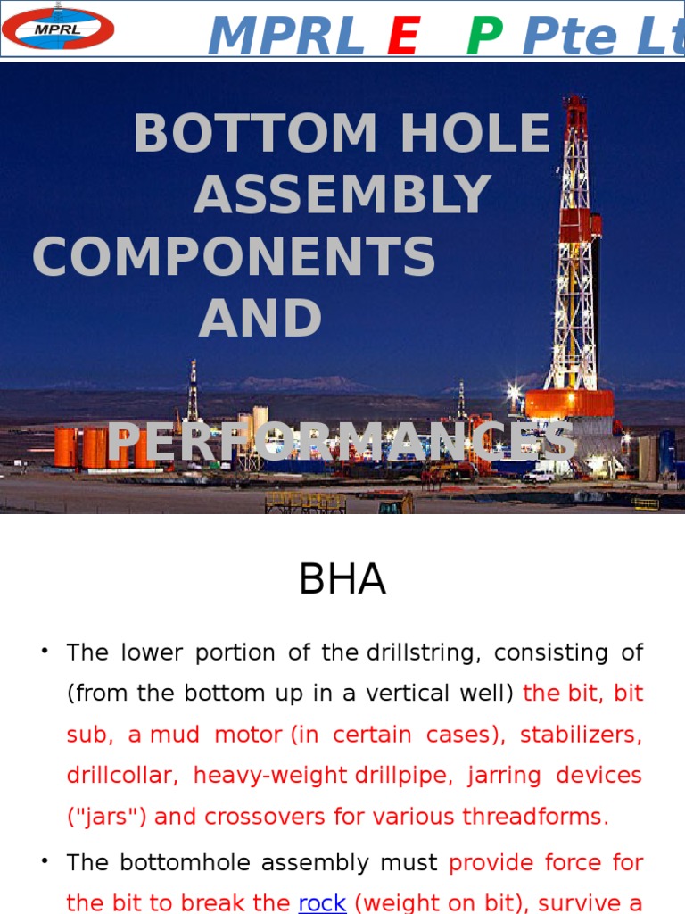 Bha Class | PDF | Drilling | Drill