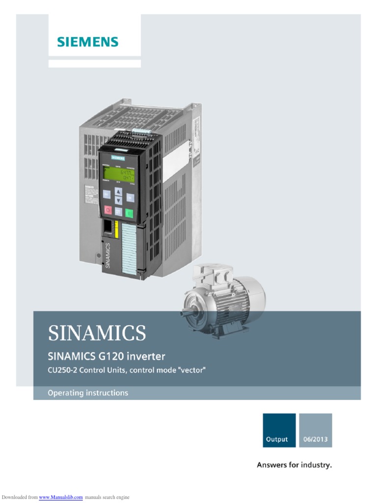 Sinamics g120 | PDF | Electrical Engineering | Computer Engineering