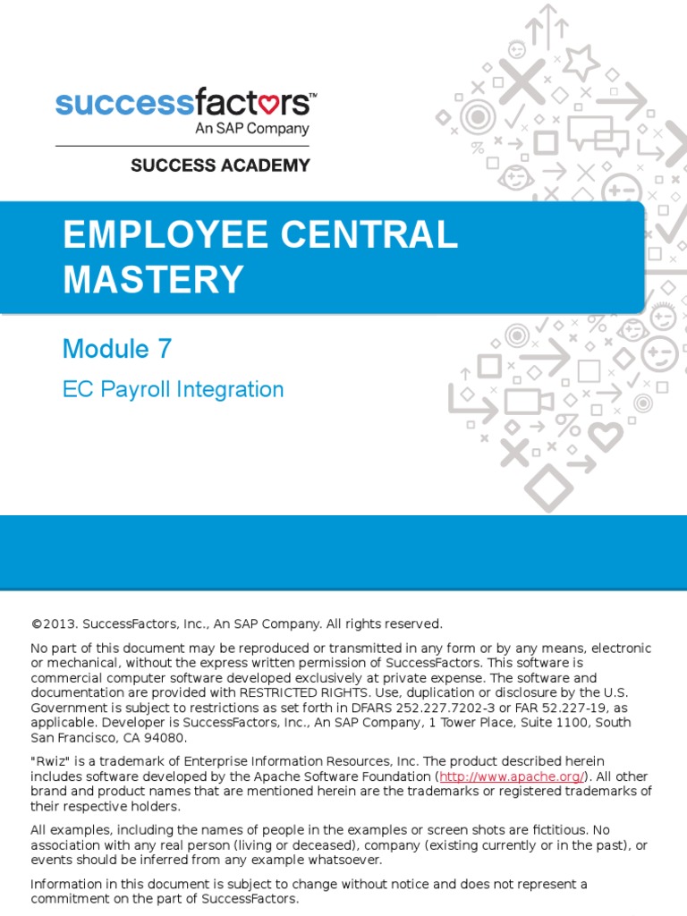 Module7 ECPayrollIntegration | PDF | Application Programming Interface | Sap Se
