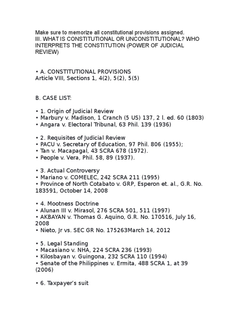 Consti Syllabus | PDF