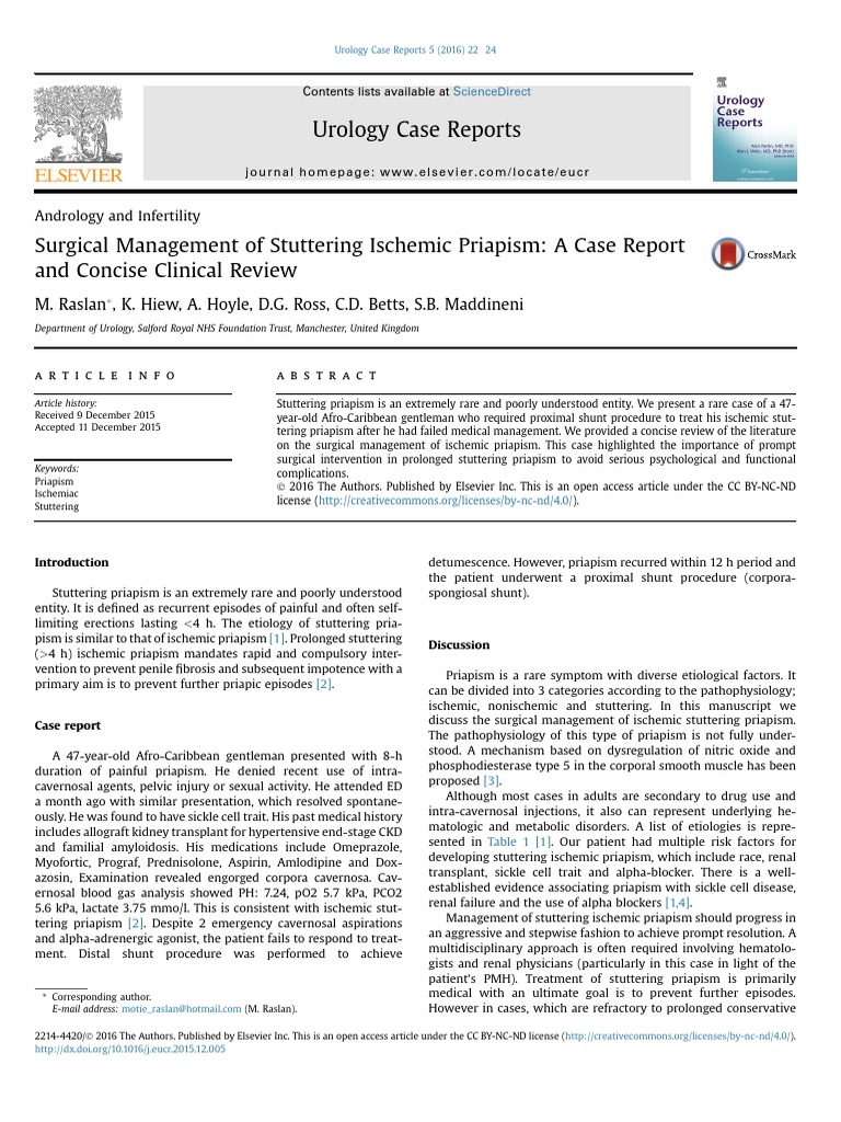 Urology Case Reports: M. Raslan, K. Hiew, A. Hoyle, D.G. Ross, C.D ...