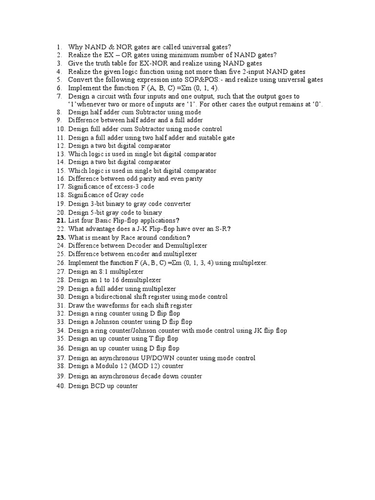 Lab Reference Questions Pdf Binary Coded Decimal Electronic Design 7657