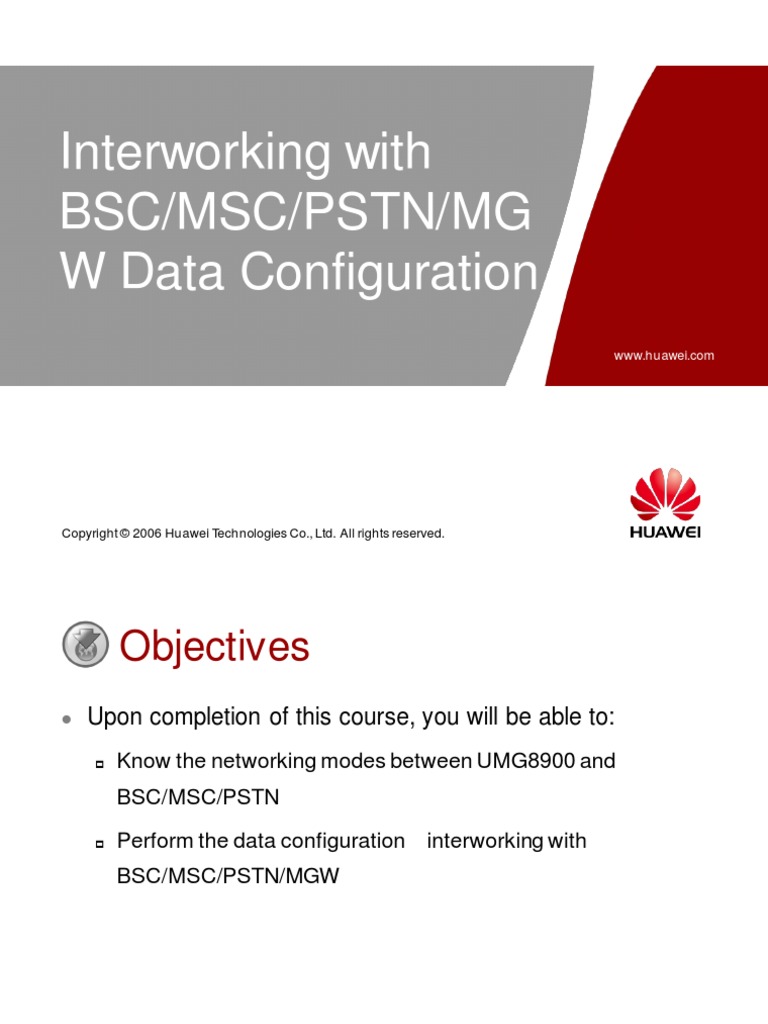 1 Huawei Core MSC HLR MGW Training - Sample Training | PDF | Gateway ...