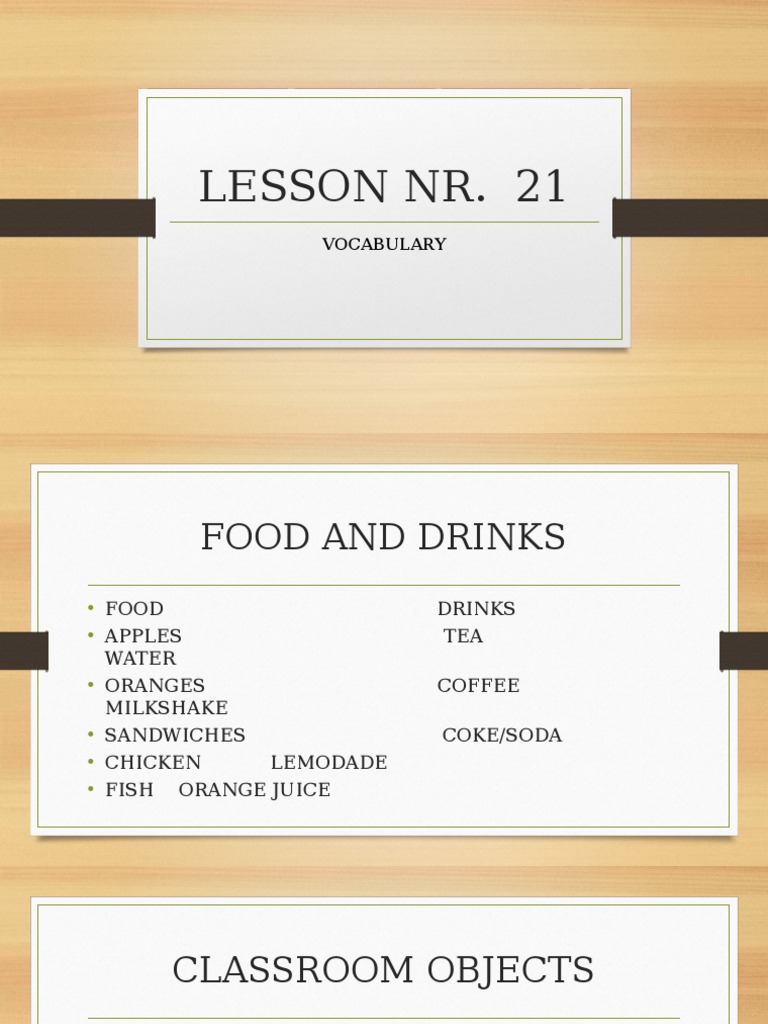 21.lesson NR 21 | PDF