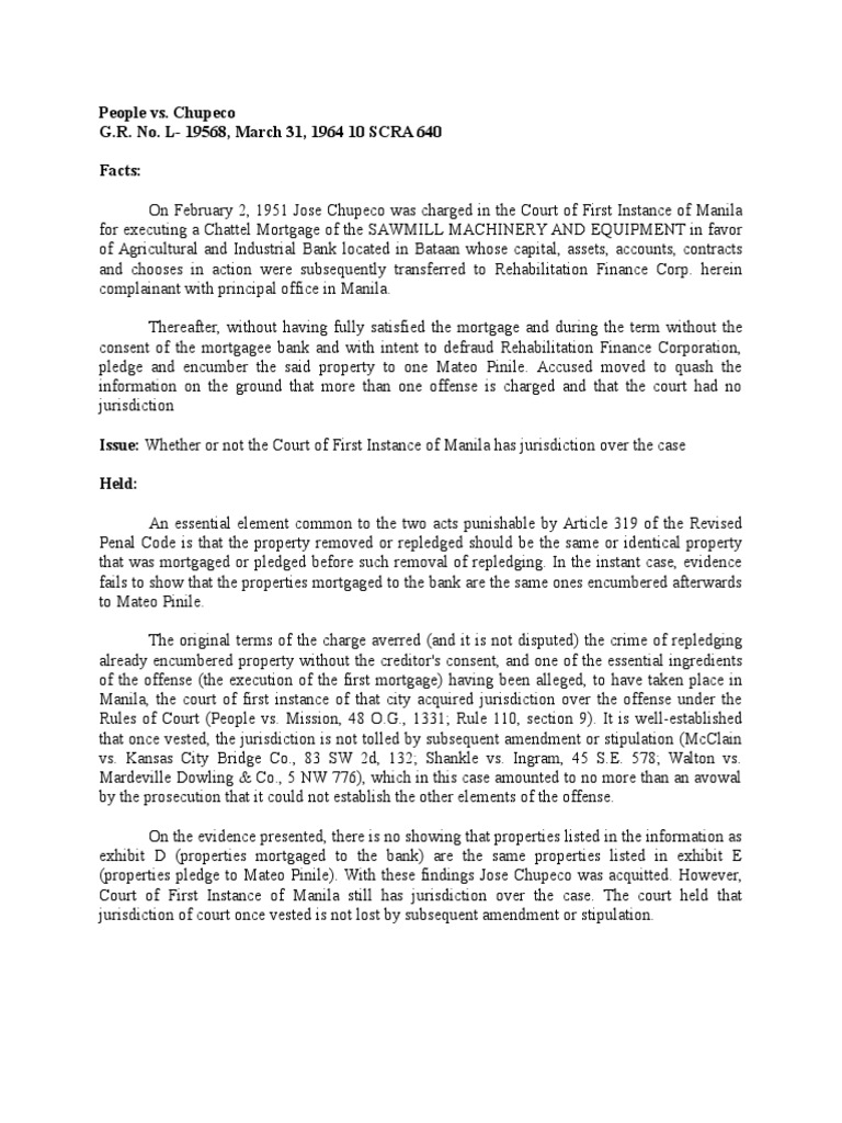 People vs. Chupeco | PDF