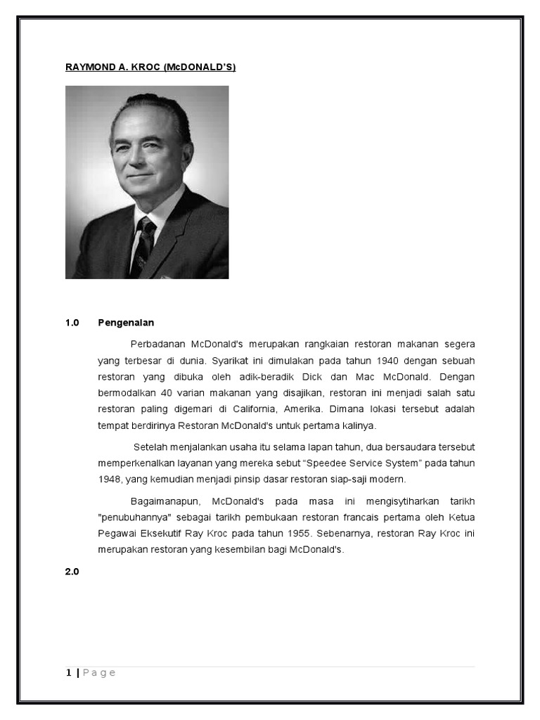Tokoh McDonald | PDF