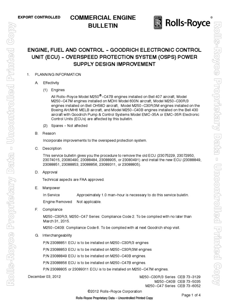 Goodrich Ecu Osps | PDF | Throttle | Vehicles