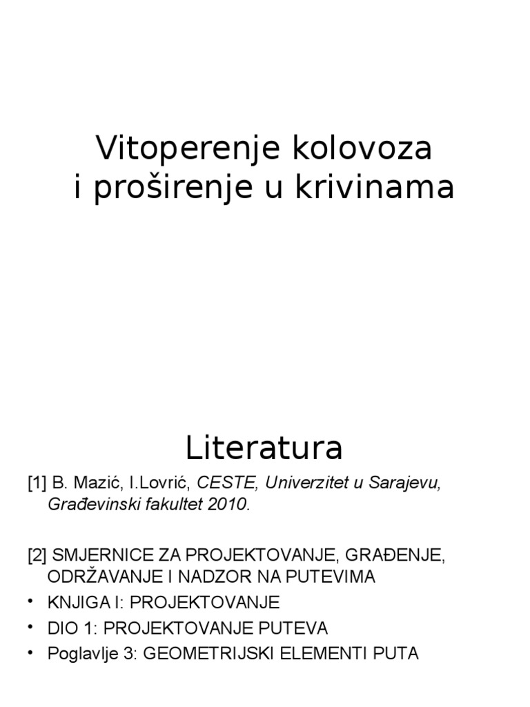 Vitoperenje I Pro Irenje U Krivinama1 | PDF