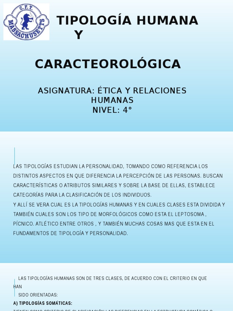 Tipologia Humana | PDF