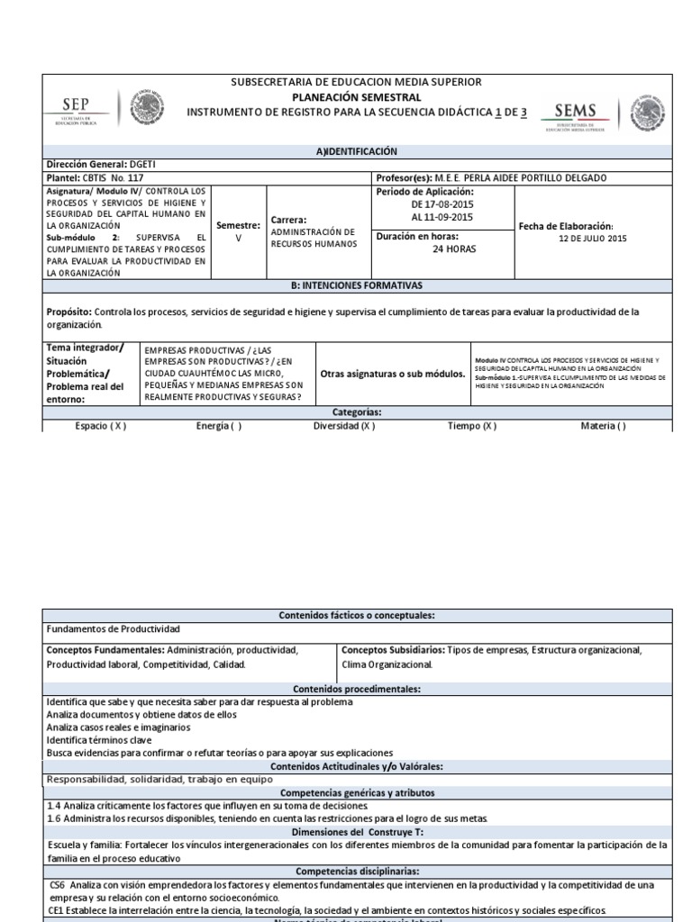Módulo Iv - Submódulo 2 - Secuencia 1 - Perla Portillo PDF | PDF ...