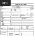 PNP Personal Data Sheet | PDF | Test (Assessment) | Income Tax