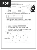 Calculation-Magnification-Qs Pack-Gcse | PDF | Micrograph | Cell (Biology)