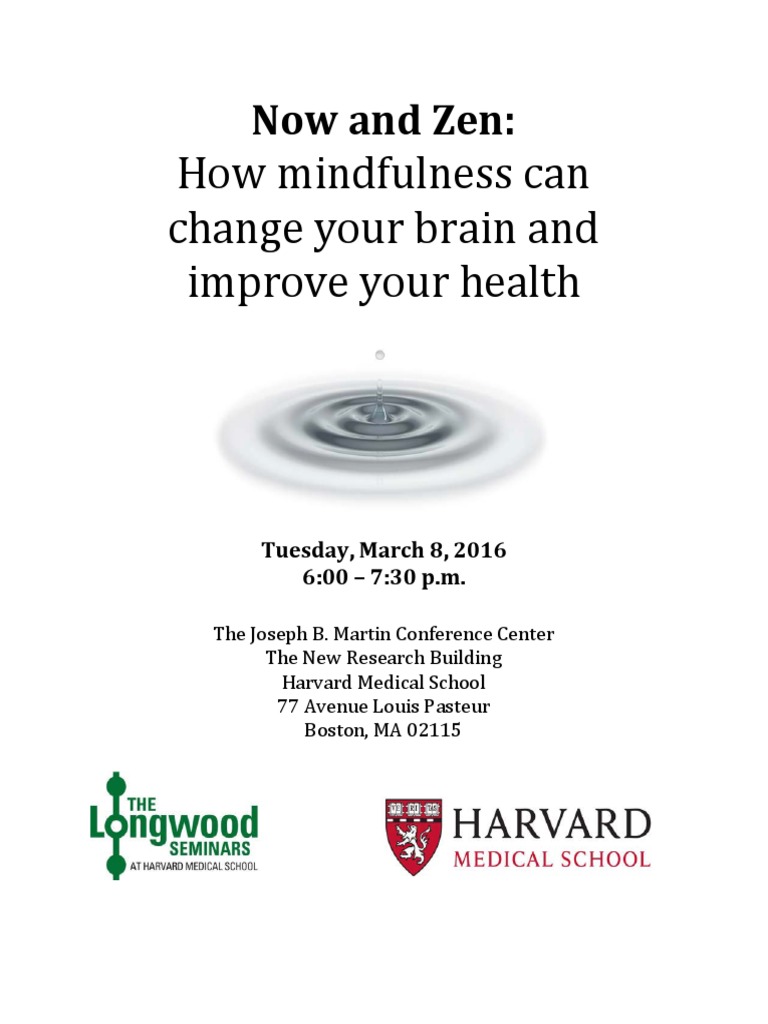 Harvard Now and Zen Reading Materials | PDF | Wellness | Science & Mathematics