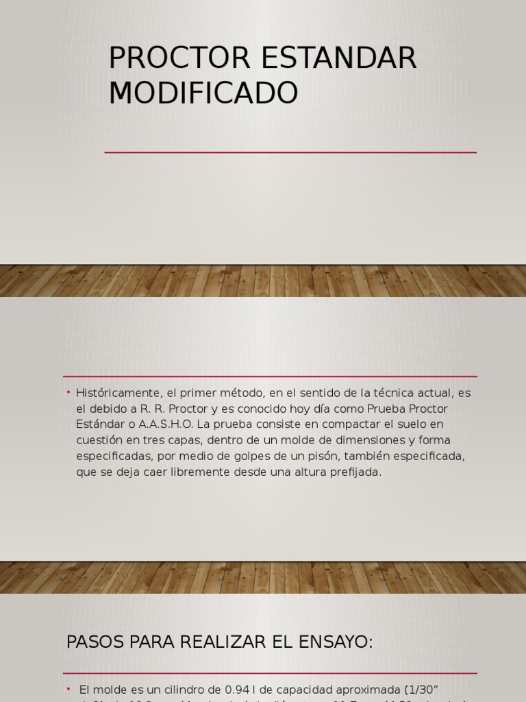 Proctor Estandar Modificado-Upao | PDF | Agua | Naturaleza