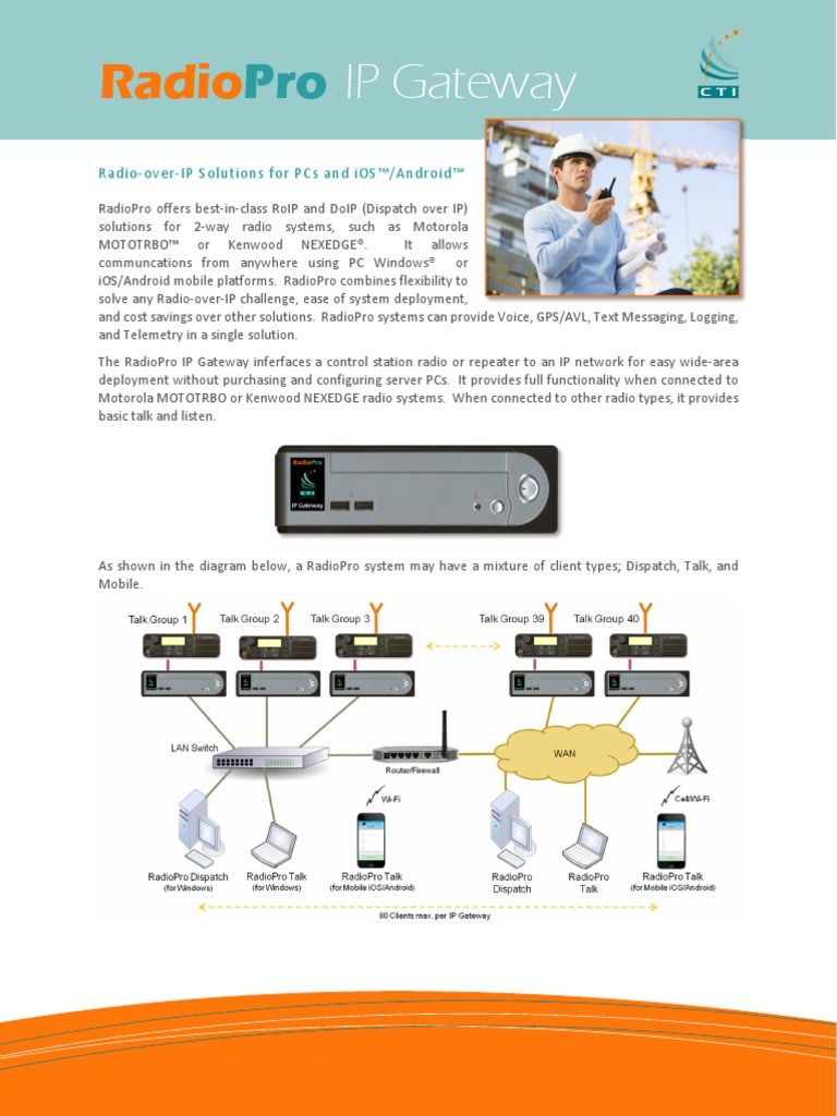 Radio Pro Ip Gateway Data Sheet | PDF | Gateway (Telecommunications ...