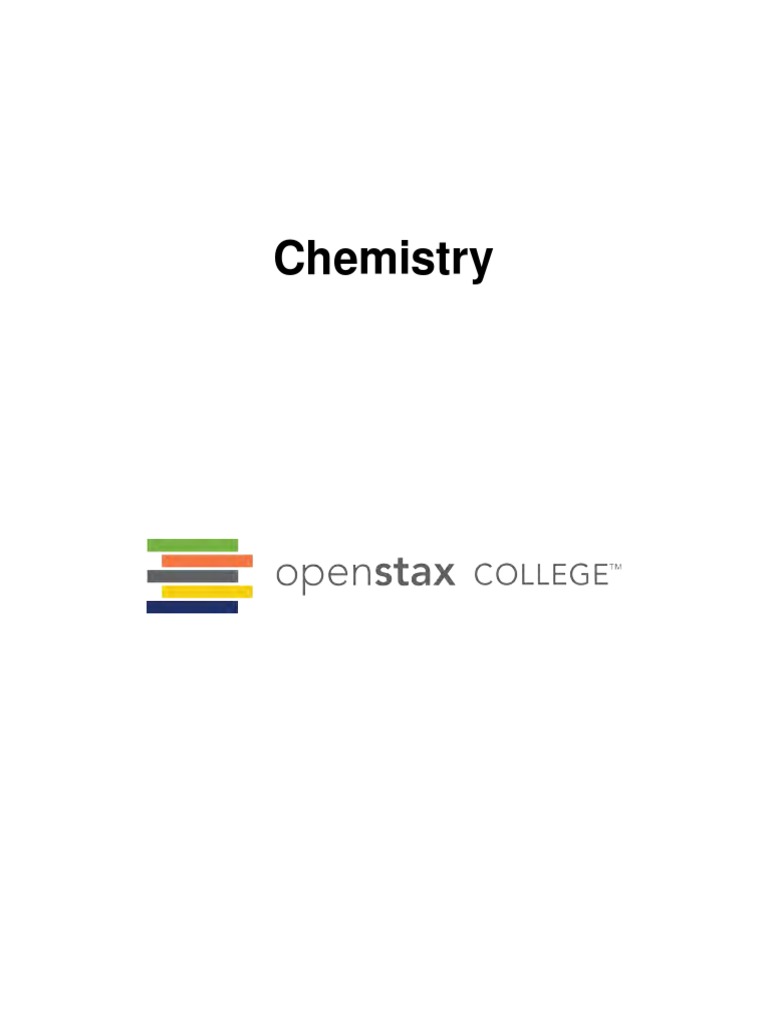 Chemistry Openstax College Textbook | PDF | Molecules | Covalent Bond