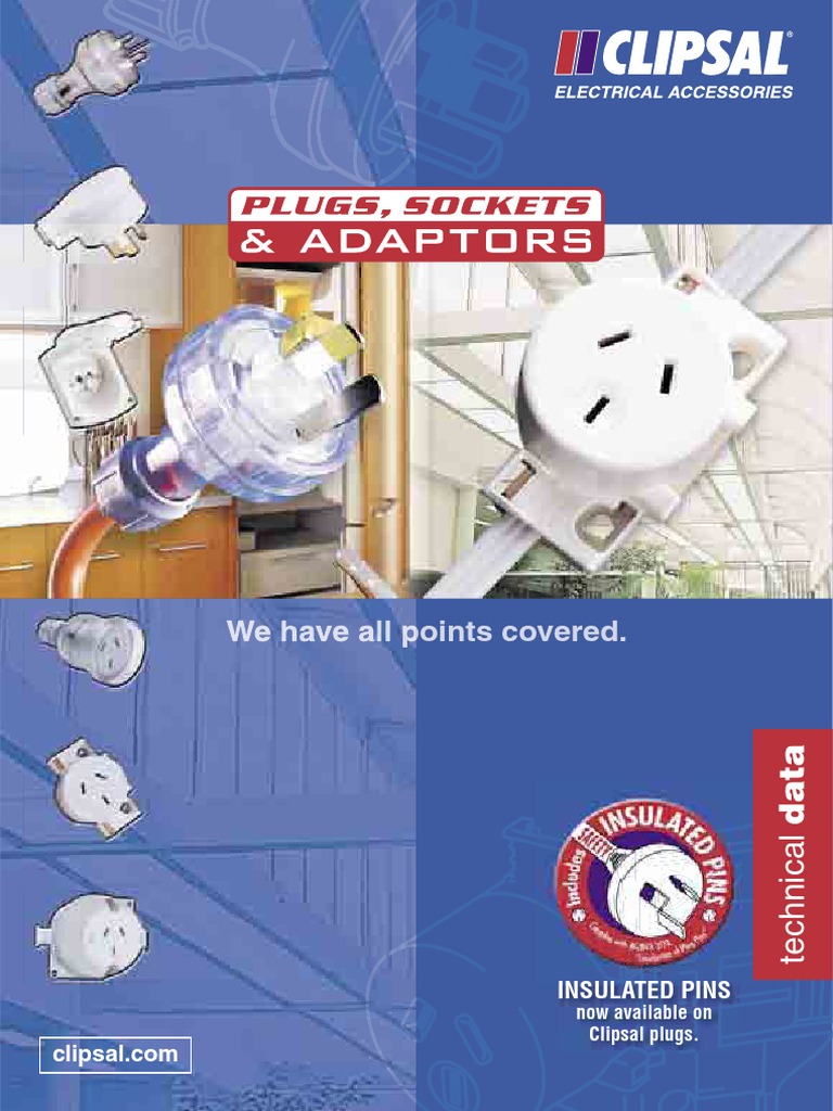 Plugs Sockets and Adaptors Catalogue - Clipsal PDF | PDF | Ac Power ...