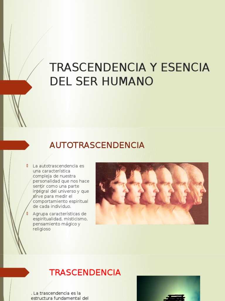 Autotrascendencia y Esencia Humana | PDF | Trascendencia (filosofía) | Alma