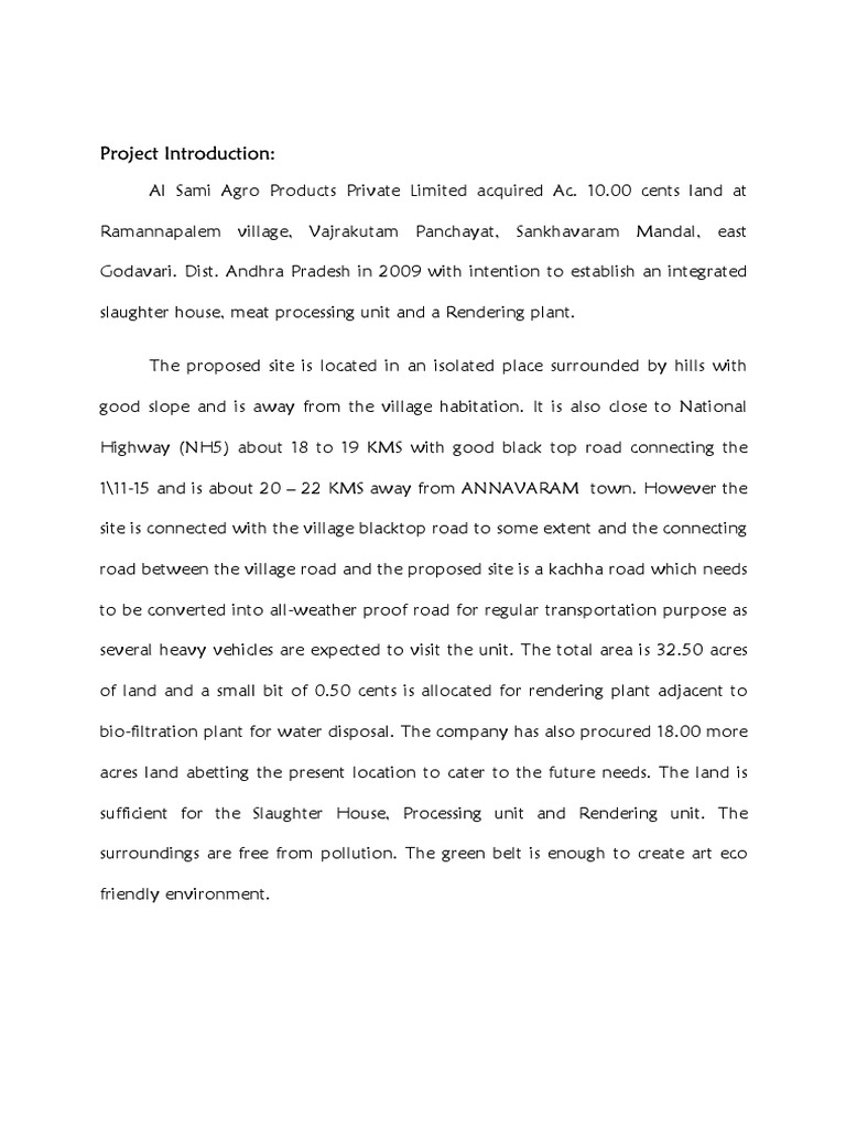 Slaughter House Project DPR | PDF | Slaughterhouse | Animal Slaughter