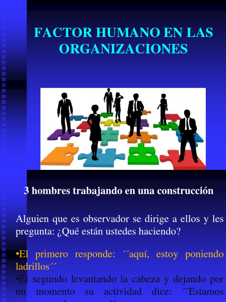 Factor Humano en Las Organizaciones | PDF | Motivación | Motivacional