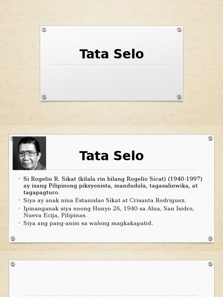 Tata Selo | PDF