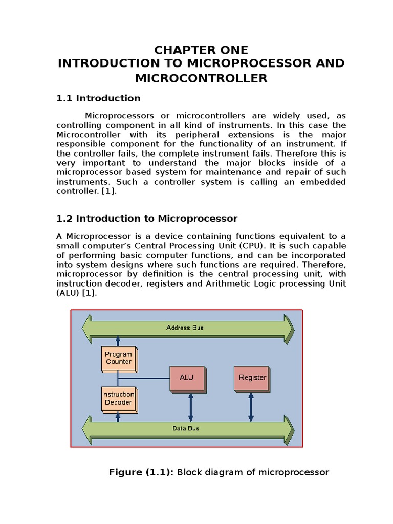 Introduction 1 | PDF | Microcontroller | Microprocessor