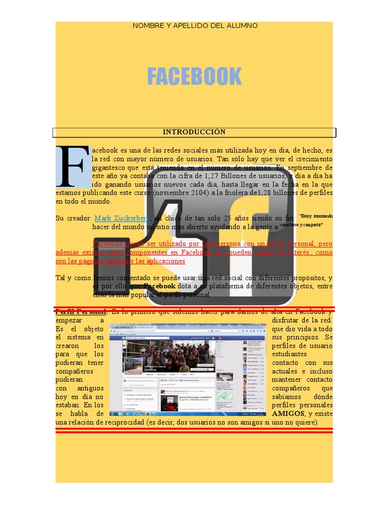 Modelo de Facebook | PDF