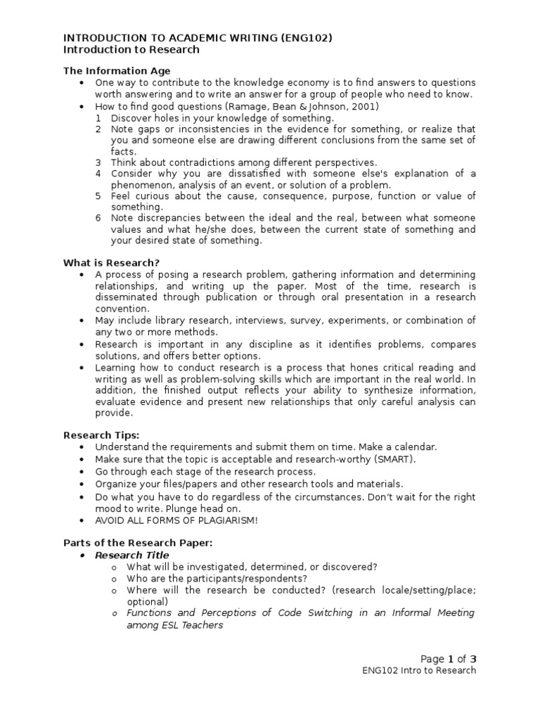 Academic Writing Research Guide | PDF | Epistemology | Cognition
