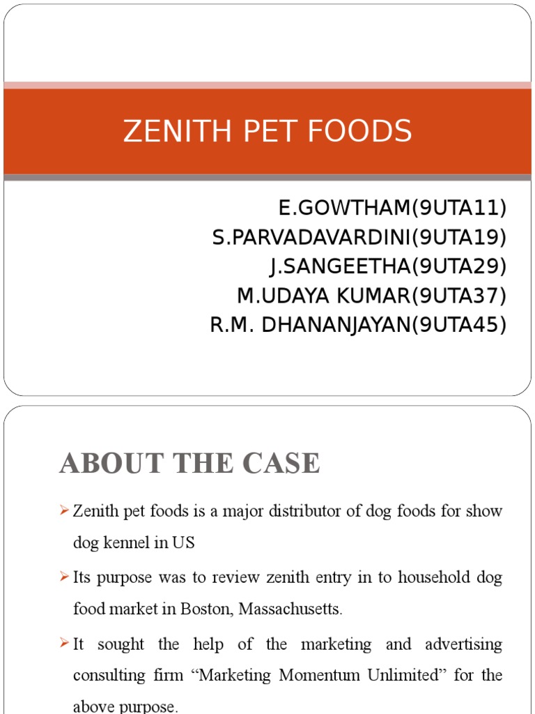 Zenith Pet Foods | PDF | Dog Food | Retail
