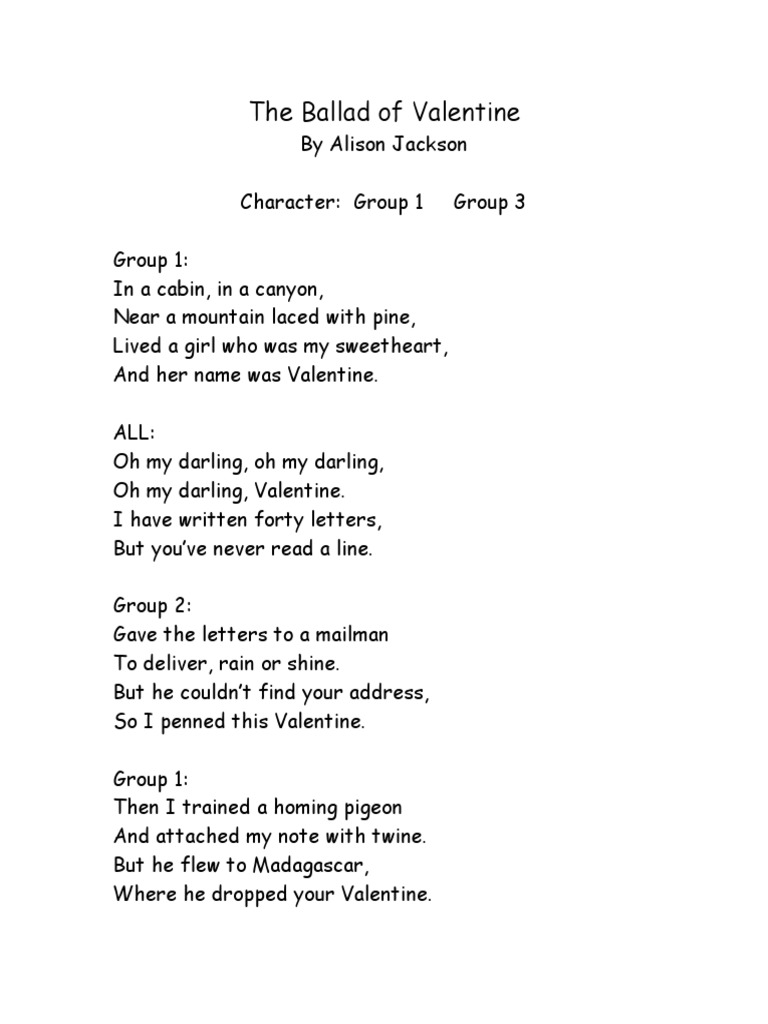 Ballad of Valentine PDF | PDF