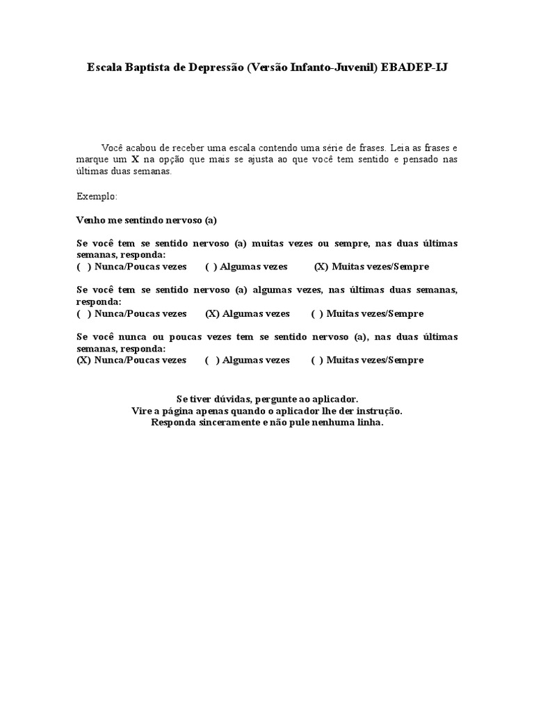 Ebadep-Ij 45 Itens | PDF