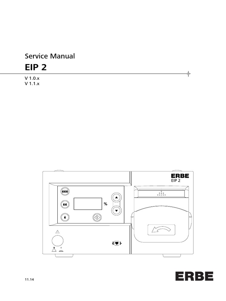 Irrigation Pump ERBA EIP 2 - Service Manual | PDF | Rectifier | Pump
