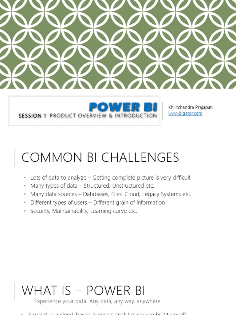 Power BI Session 1 | PDF | Databases | Visualization (Graphics)