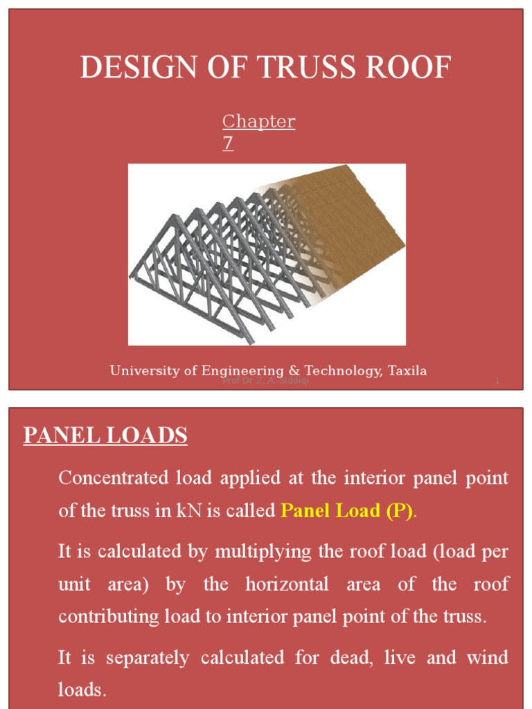 Design of Truss Roof: University of Engineering & Technology, Taxila ...
