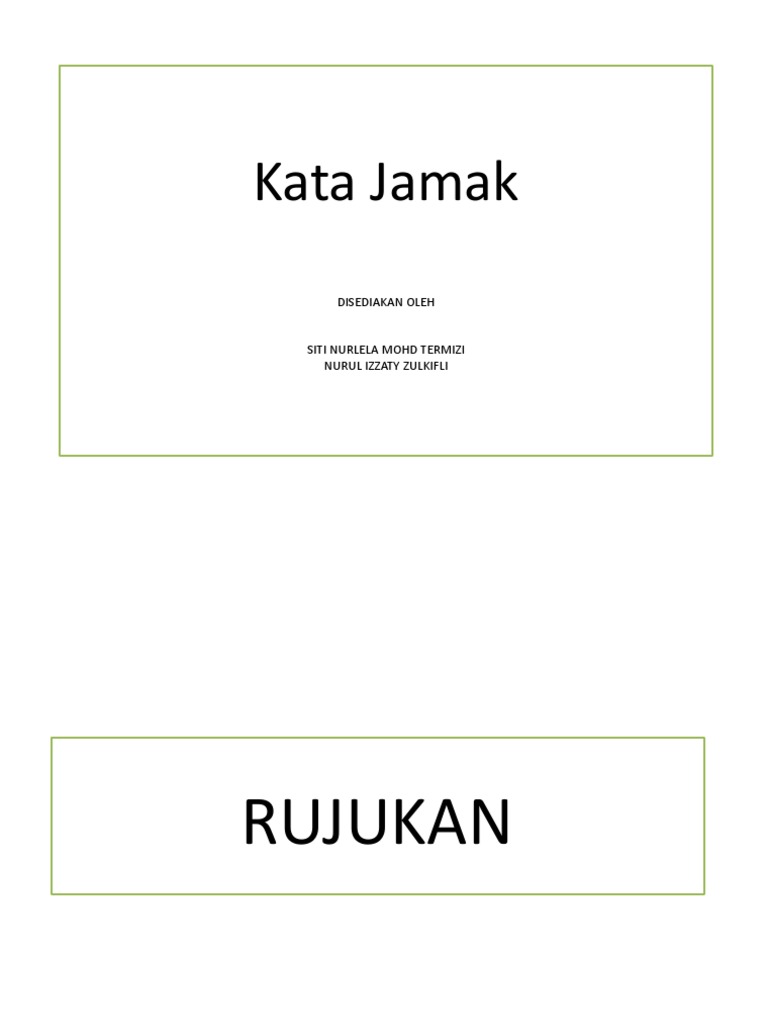 Kata Jamak | PDF