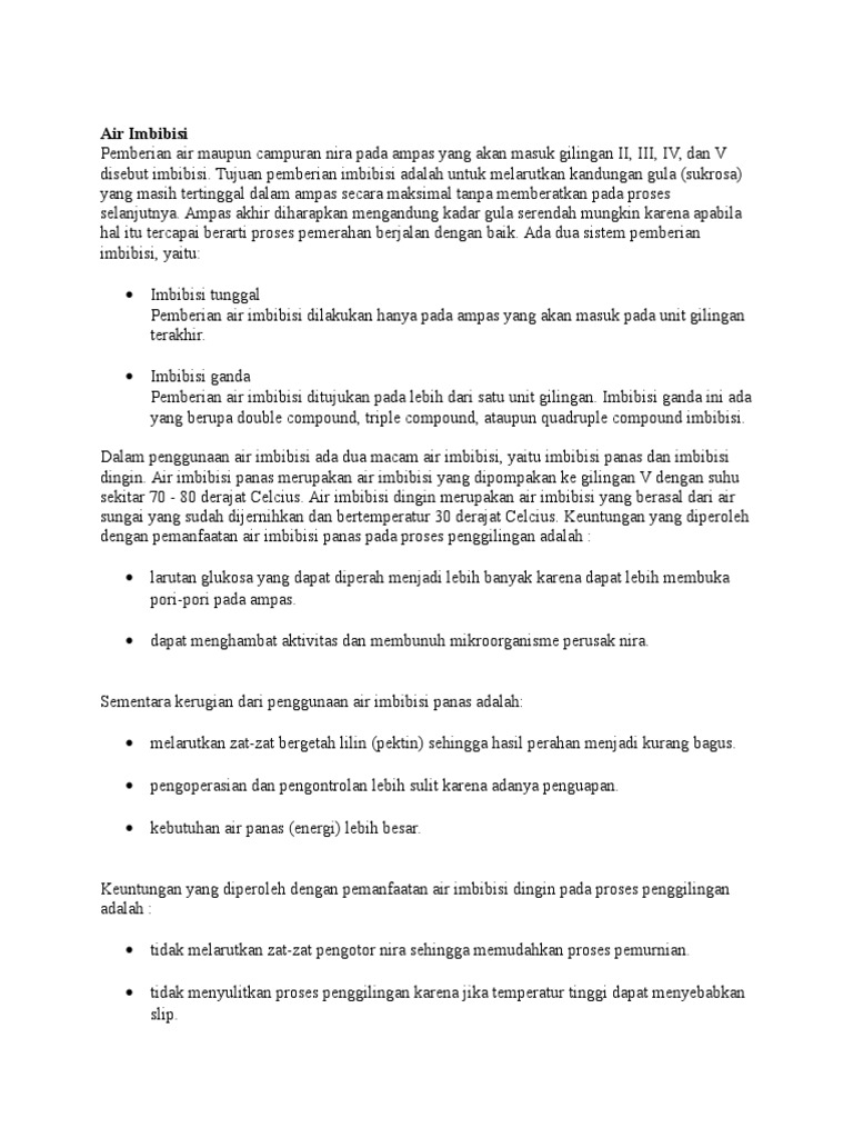 Air Imbibisi | PDF