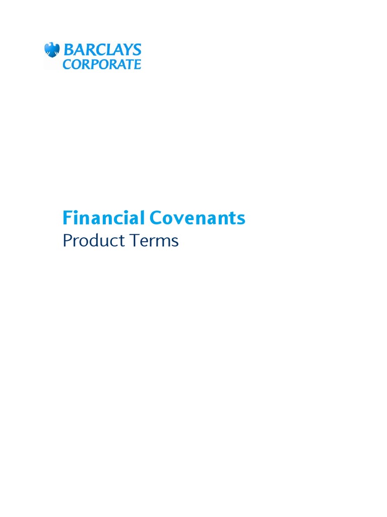 Financial Covenant Product Terms | Debits And Credits | Debt