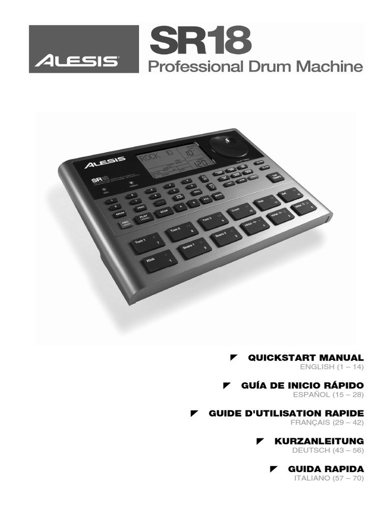 Alesis Drums SR18 | PDF | Drum Kit | Rhythm And Meter