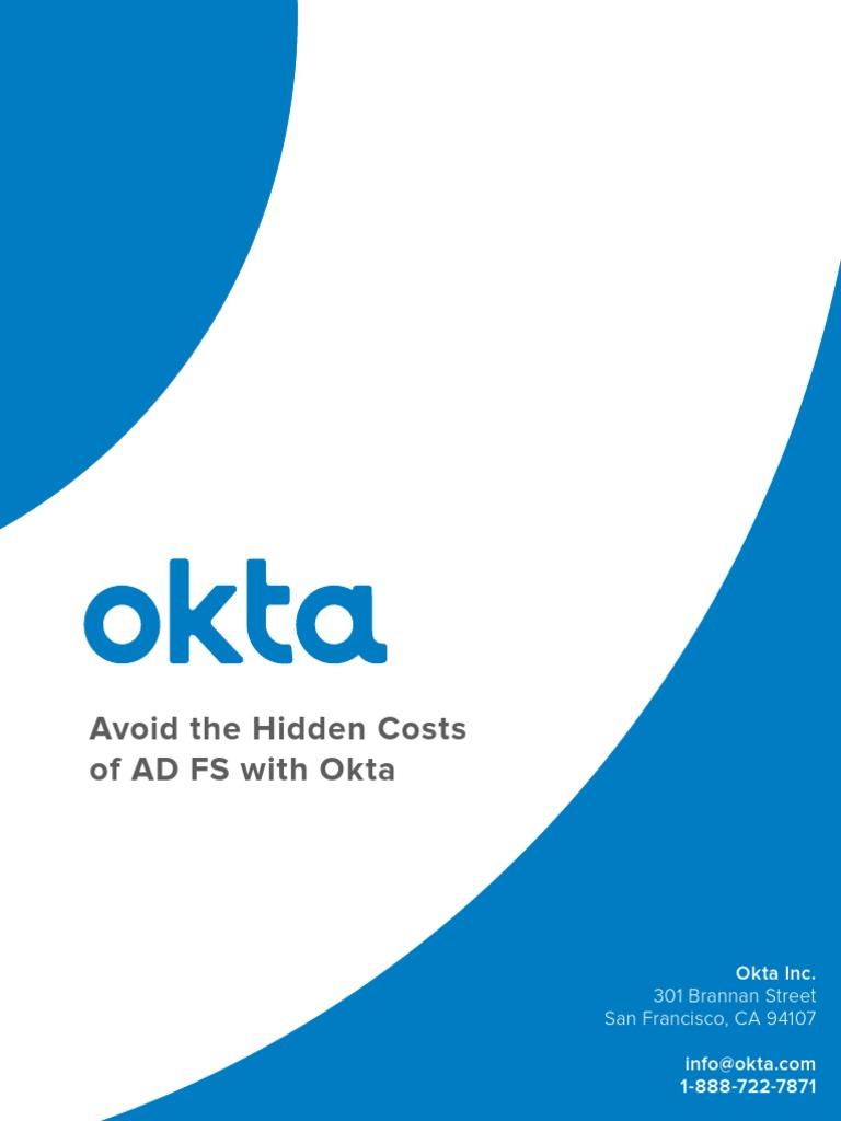 Avoid AD FS Costs with Okta | PDF | Cloud Computing | Active Directory