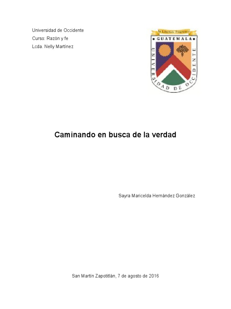 Caminando en Busca de La Verdad | PDF | Verdad | Conocimiento