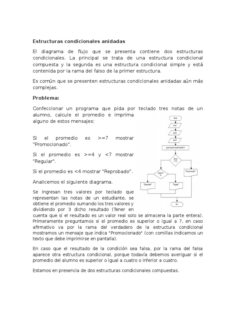 GUIA de APRENDIZAJE No 2 Estructuras Condicionales Anidadas II | PDF | Comillas | Java (lenguaje ...