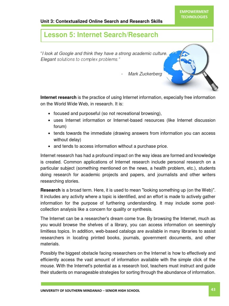 Unit 3 Lesson 5 43 - 52 Third Week | PDF | Web Search Engine | Internet