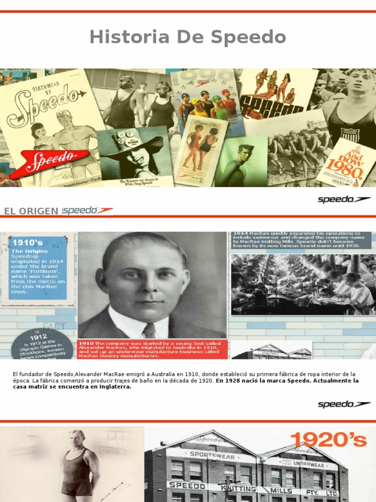 Historia de la marca Speedo | PDF | Juegos olímpicos | Traje de baño